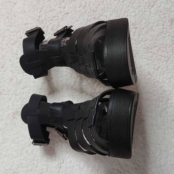 Fashion Focus | Shoes | Fashion Focus April Gladiator Style Platform ...